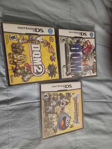 Nintendo Ds Games Lot 3 Dragon Quest Monster 1 and 2 , Rocket slime ...