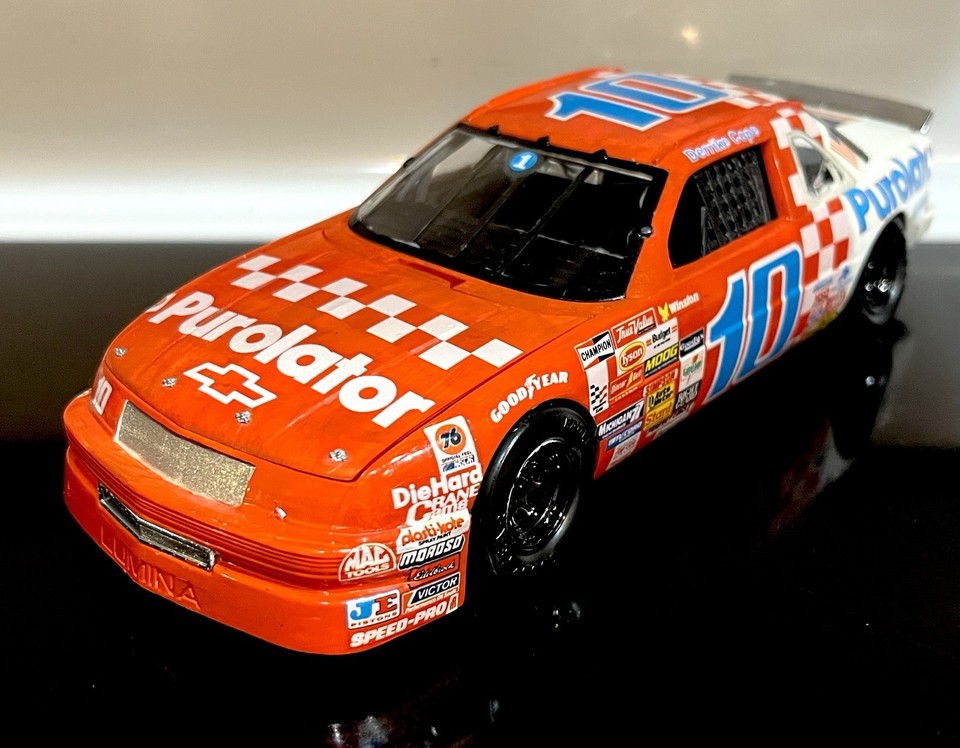 🏁 Built Model Car Kit Vintage 1991 Monogram # 10 PUROLATOR LUMINA 1/24 ...