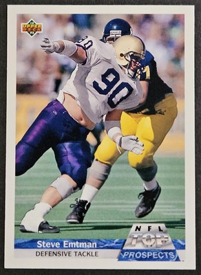 1992 Upper Deck #G1 Steve Emtman Rookie RC Indianapolis Colts HOF | eBay