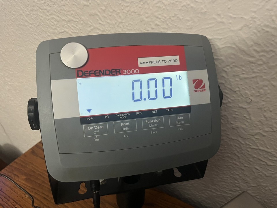 Ohaus Defender 3000 Series T31P Scale Digital Display 30kg / 60Lb | eBay