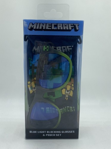 Minecraft - Blue Light Blocking Glasses & Pouch Set | eBay