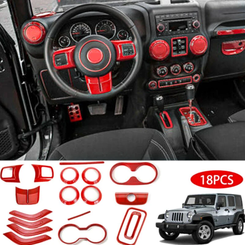 Jeep Wrangler Interior Trim Kit Red | Cabinets Matttroy