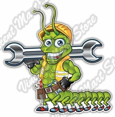 Centipede Caterpillar Construction Gift Idea Car Bumper Vinyl Sticker ...
