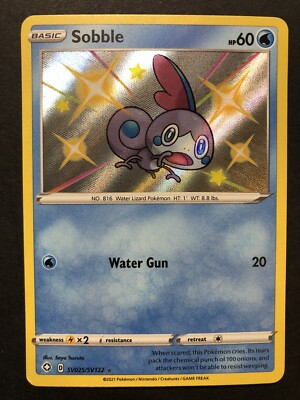 Pokémon TCG Sobble Shining Fates SV025/SV122 Shiny Vault - Pack Fresh ...
