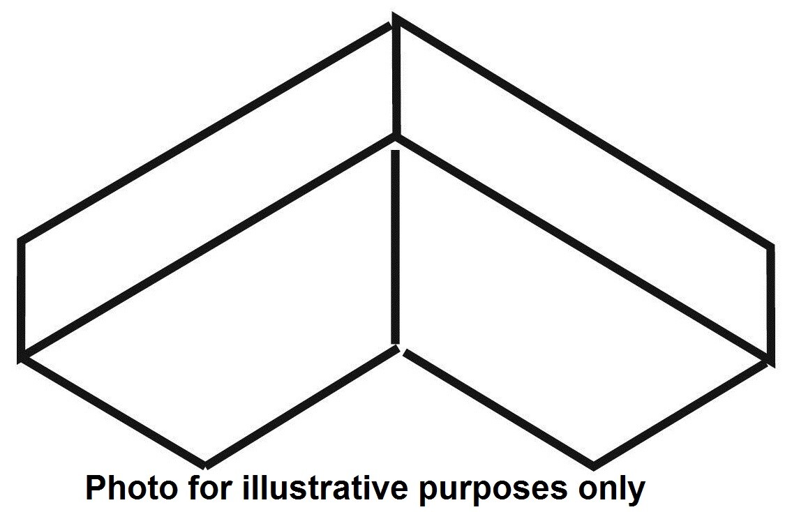 8x Stramit FASCIA BOARD INTERNAL CORNERS 90-Degree Colorbond IRONSTONE ...