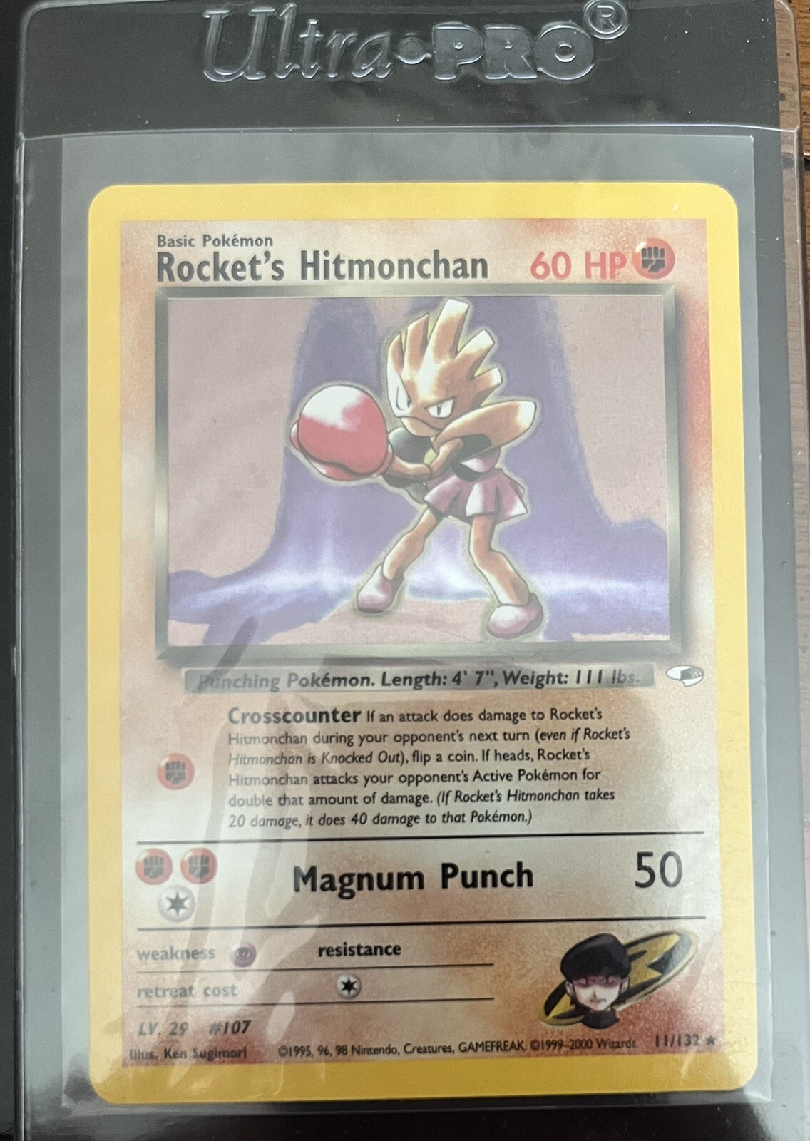 POKÉMON ROCKETS HITMONCHAN GYM HEROES HOLO RARE WOTC VINTAGE 🔥🔥 | eBay