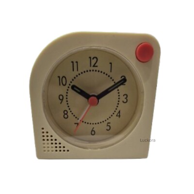 Alarm clock pale yellow 8x8cm Bedside Small Clock Home & Office Ikea ...