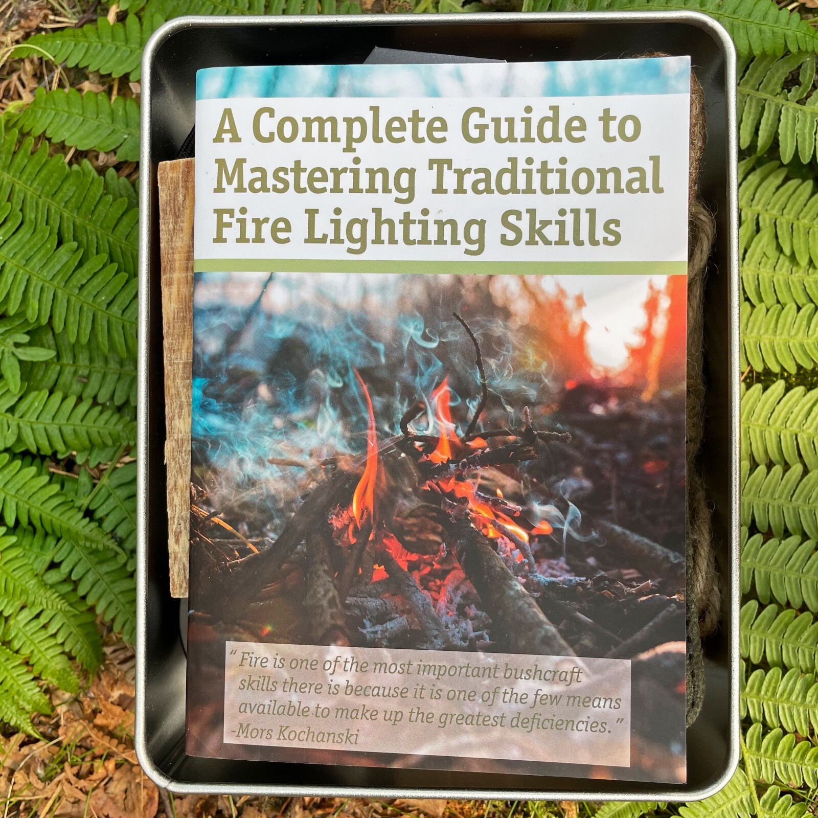 Traditional Fire Lighting Kit | Bushcraft Fire Kit Tin | Ferro Rod Fire ...