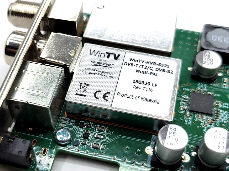 Hauppauge WinTV-HVR-5525 DVB-T/T2/C, DVB-S2 Multi-Pal TV Tuner Capture ...