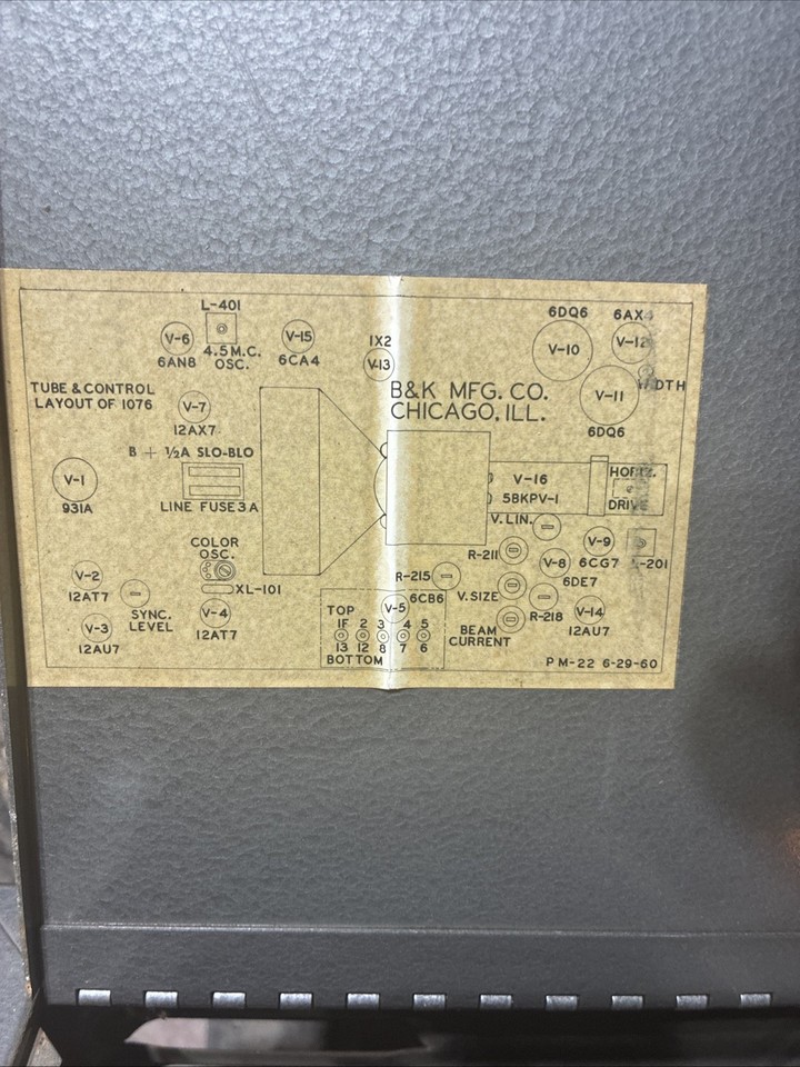 B&K Model 1076 Television Analyst | eBay