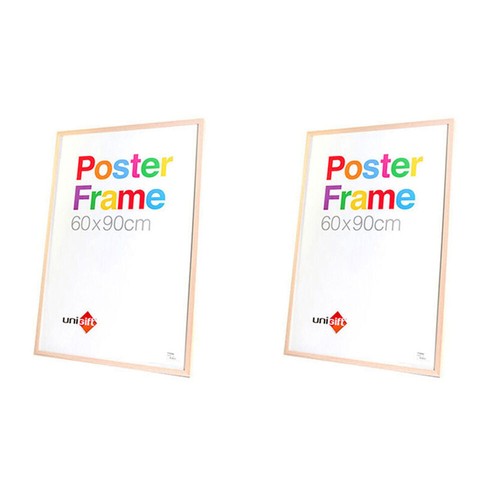 2PK Unigift Wooden/Glass Hanging Poster Picture Photo Frame 60x90cm ...