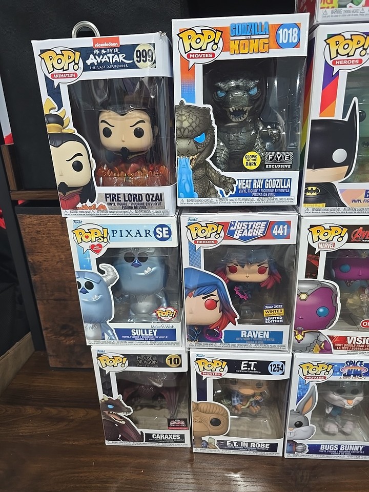 Huge Funko Pop Lot Dc Marcel Star Wars Avatar And More | eBay