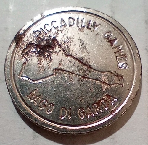 Lago Di Garda Lake Piccadilly Games Gettone Italy Grooved Slotted Token ...