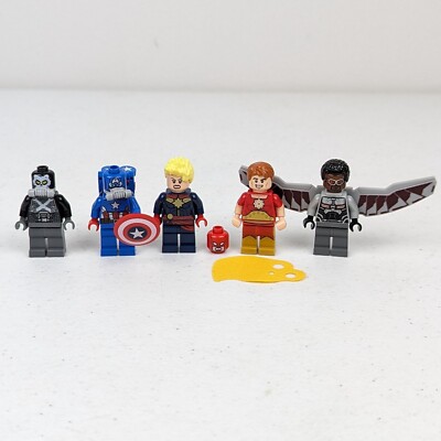 LEGO Marvel Minifigures Falcon Captain America Hyperion Crossbones ...