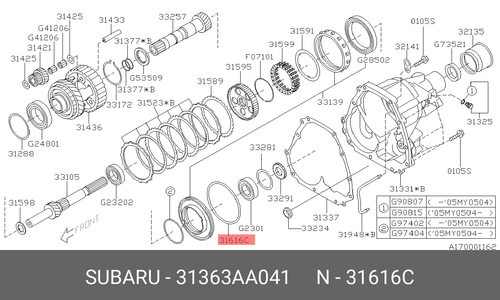 Genuine OE Seal Lathe Cut Rgtrf 31363AA041 For Subaru 31363-AA041 | eBay.de
