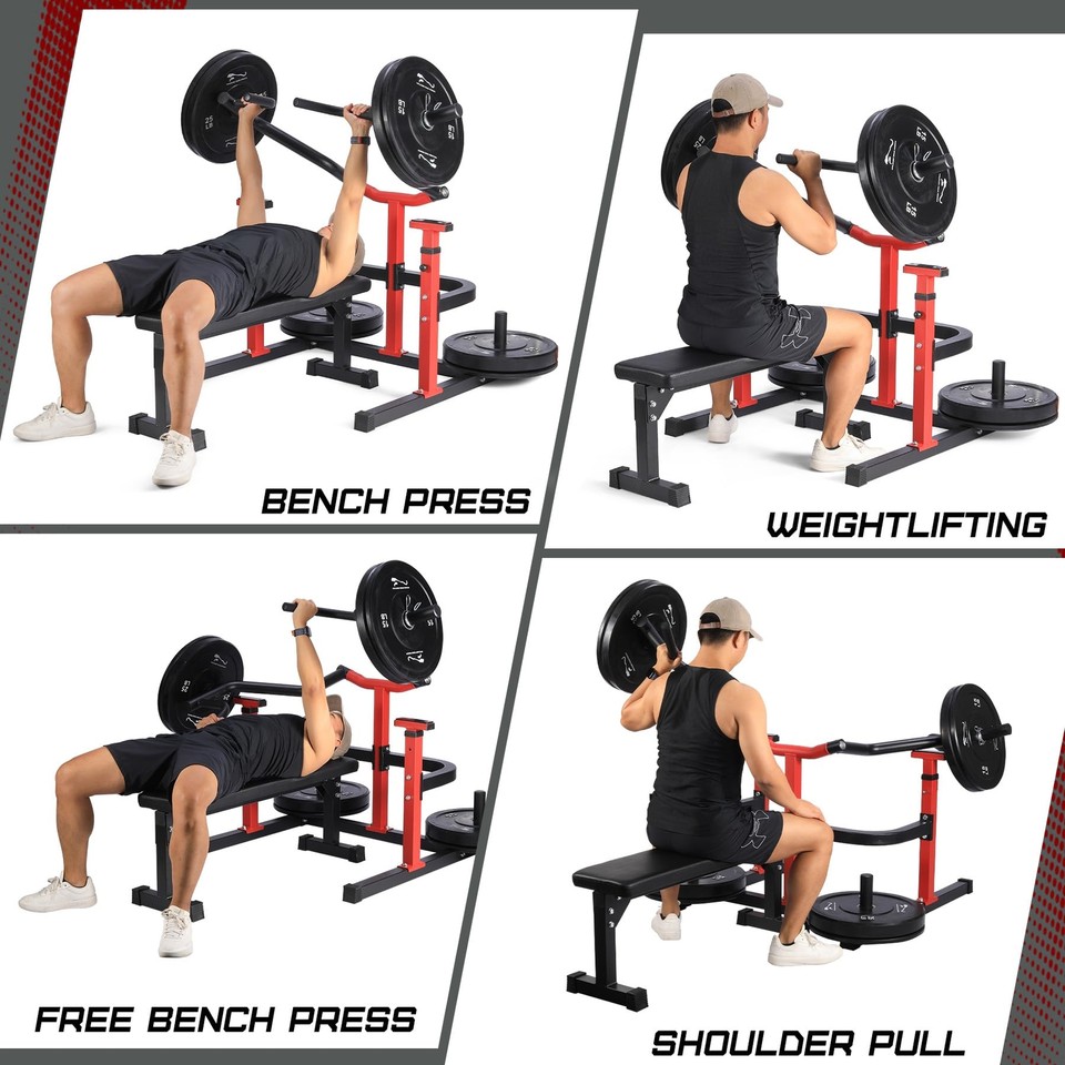 Weight Bench Chest Press Machine Adjustable with Independent Converging ...