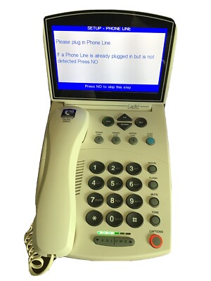 CapTel 840- Closed Captioned Telephone Hearing Impaired Complete Works ...
