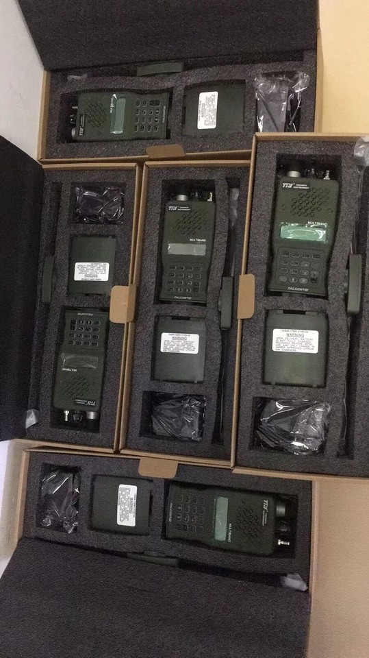15W TRI PRC 152 Radios Aluminum Shell MBITR RADIO Army Walkie Talkie 12 ...