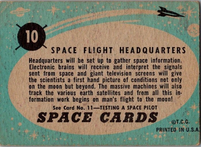 1957 Topps SPACE CARDS U PICK THE CARD VG COND Space Race & Exploration ...