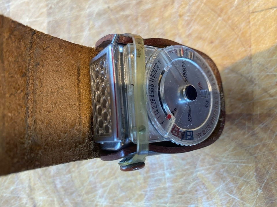 Etalon Automat-A exposure light meter in a leather case. Working Well ...