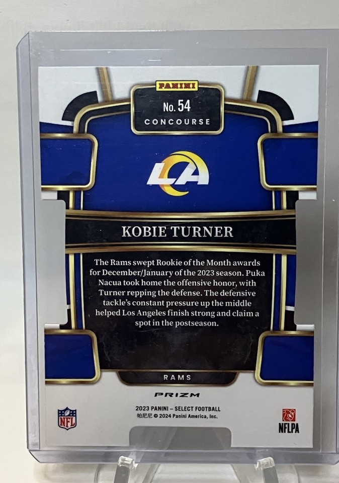 2023 Panini Select - Concourse Black & Green Prizm Die-Cut #54 Kobie ...