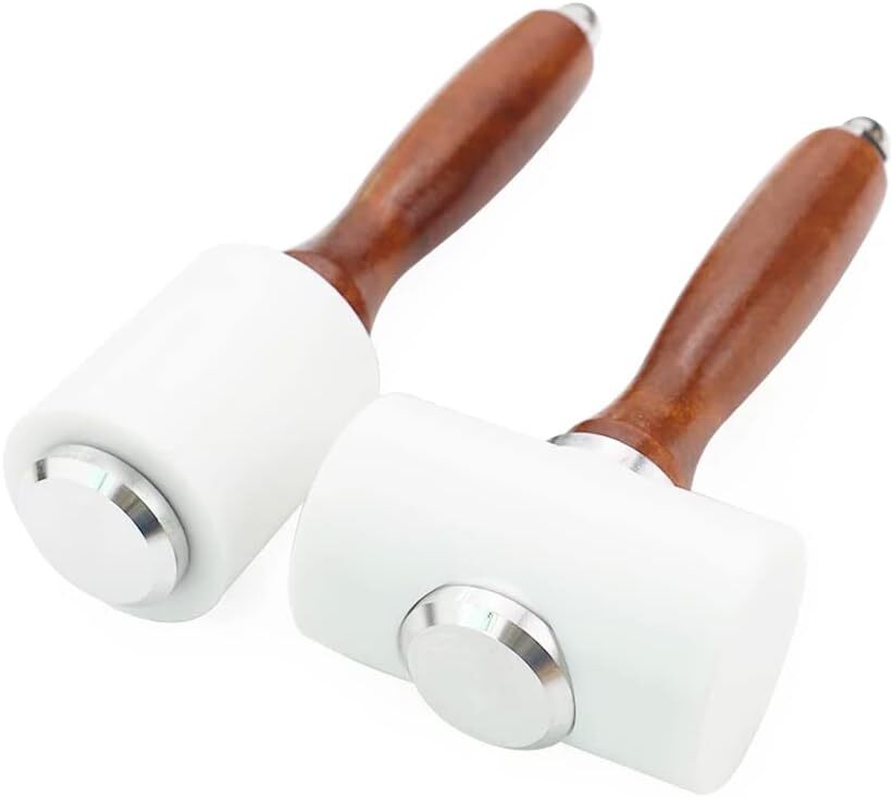 2pcs Leather Carving Hammer Nylon Hammers Leather Carving Stamping ...