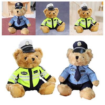 Stuffed Animal Plush Toy, Police Plush Toy Doll Home Decor Pillow, Bear ...