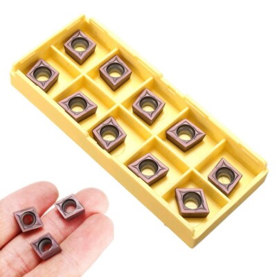 10x CCMT09T304 VP15TF Carbide Inserts Kit CCMT 09 T3 / CCMT32.51 Insert ...