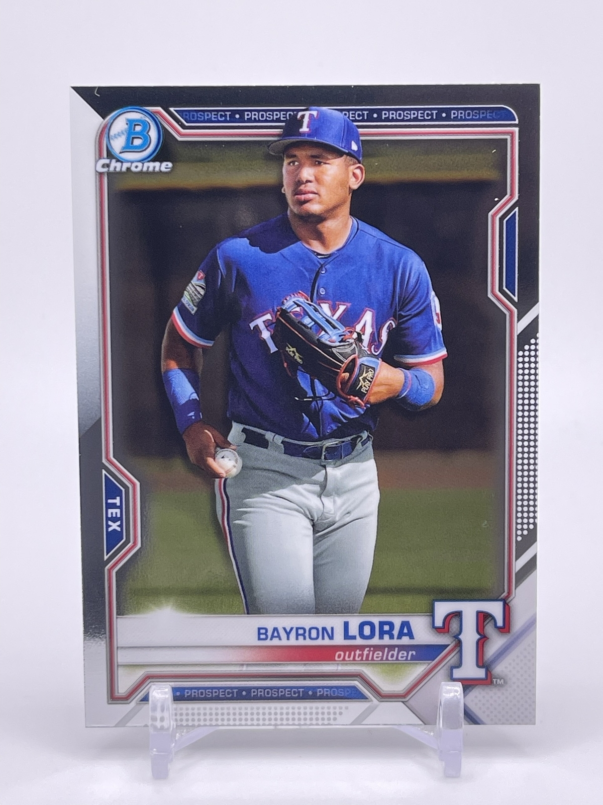 Bayron Lora 2021 Bowman Chrome Prospects #BCP-139 Texas Rangers | eBay