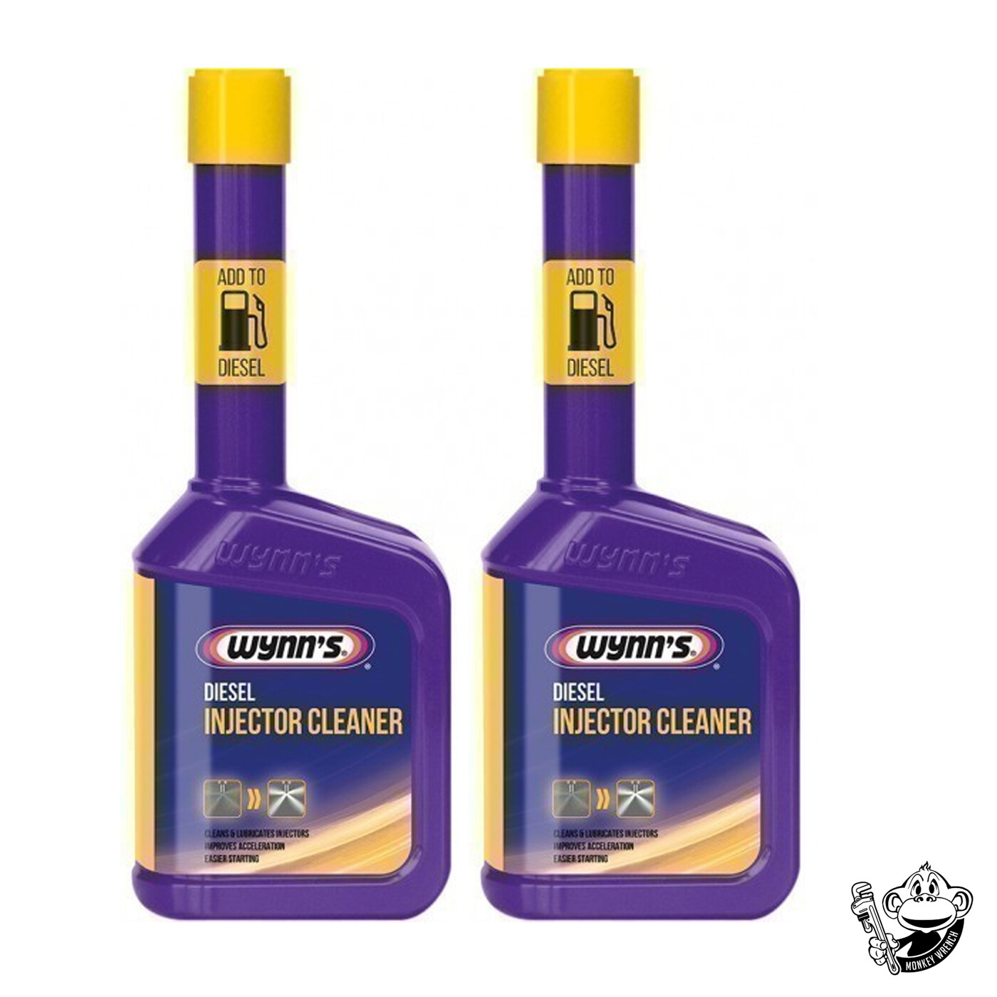 WYNNS DIESEL INJECTOR CLEANER FUEL ADDITIVE ENGINE CLEANER X2 - 325ML ...