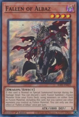 x3 Fallen of Albaz - RA01-EN021 - Super Rare - 1st Edition Yu-Gi-Oh! M ...