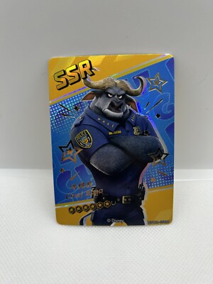 Card Fun Disney 100 Series 1 Zootopia SSR Chief Bogo DISC1-SSR07 | eBay