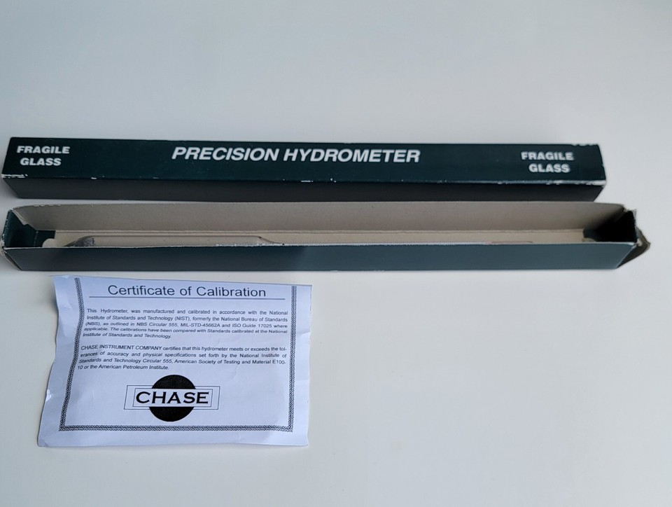 CHASE PRECISION HYDROMETER 2511. 0/100 | eBay