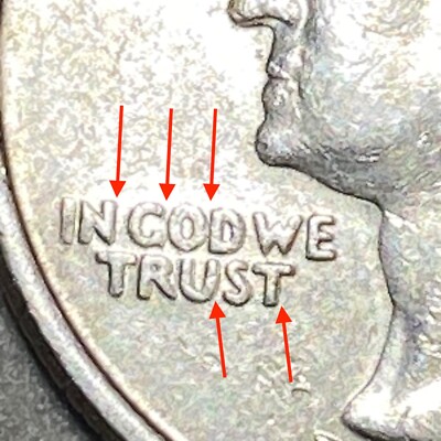 1991-D Washington Error Quarter DDO/DDR Double Die Obverse & Reverse ...