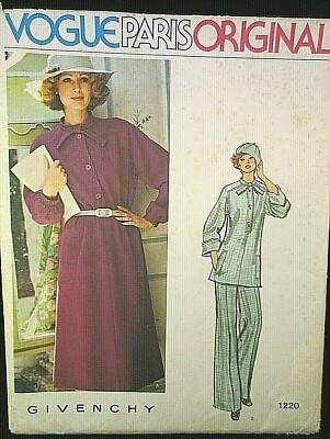 Vogue Paris Original Pattern 1220 Givenchy Size 10 | eBay