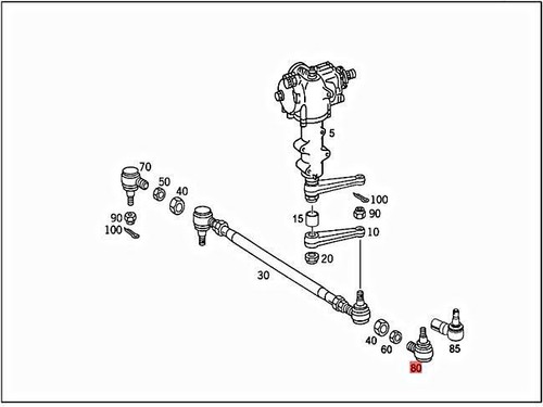Genuine MERCEDES W461 W463 G-CLASS W461 W463 Cabrio Ball joint ...