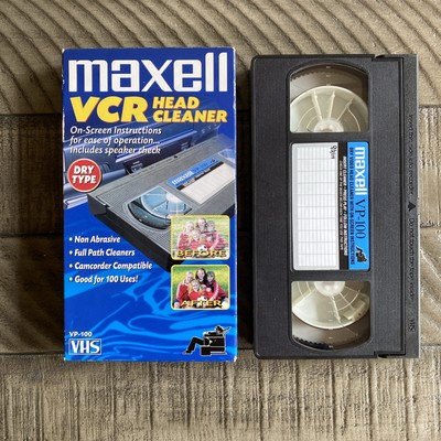 Maxell VCR Head Cleaner Camcorder Compatible VHS VP-100 25215290053| eBay