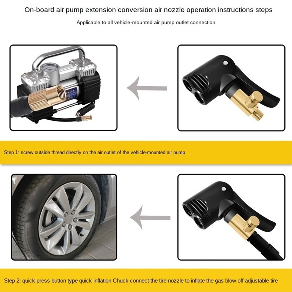 Car Air Pump Adapter Connector Direct Installation Professional ...
