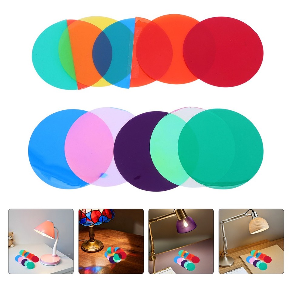 20 Pcs Ambient Light Sticker Color Gels for Lighting Colored Filter ...
