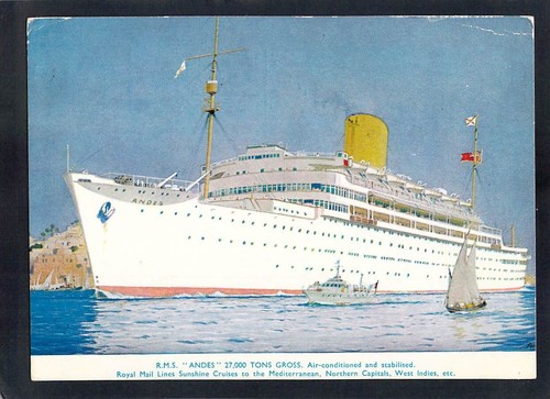 E5237 Transport RMS Andes Passenger Ship PU1963 postcard | eBay Australia