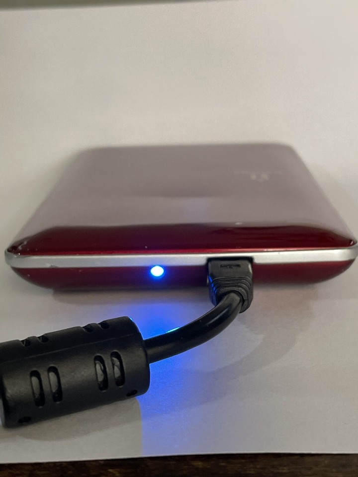 Iomega EGO 500gb External Hard Drive Red w/ Cable RPHD-UGC 31823300 | eBay