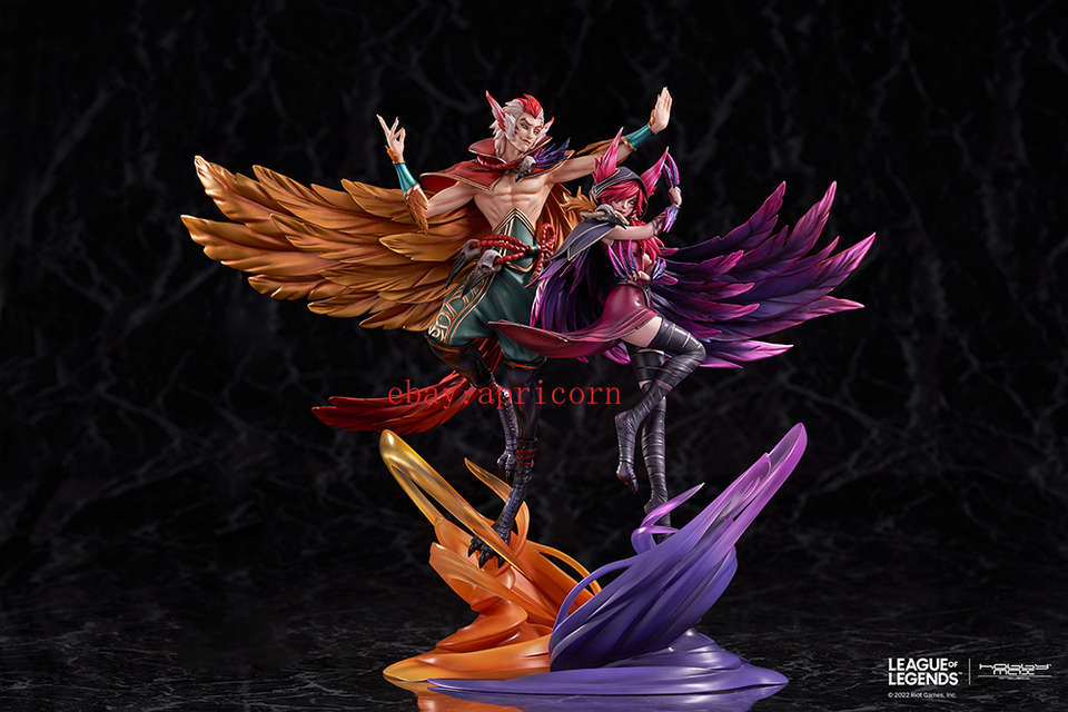 HobbyMax League of Legends Xayah Rakan Statue Figure Model Collectible ...