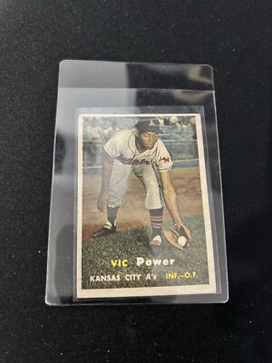 1957 Topps (B) Vic Power Kansas City Athletics #167 | eBay