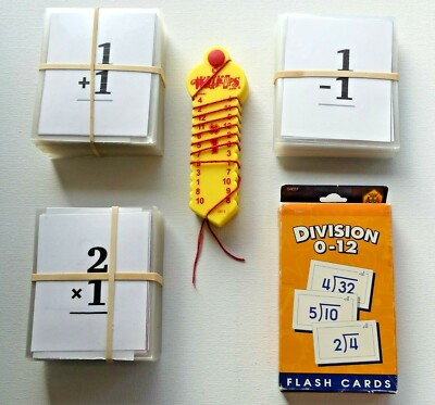 Lot 5 Math Flashcards Bundle: Add/Subtract/Multiply/Divide + Learning ...
