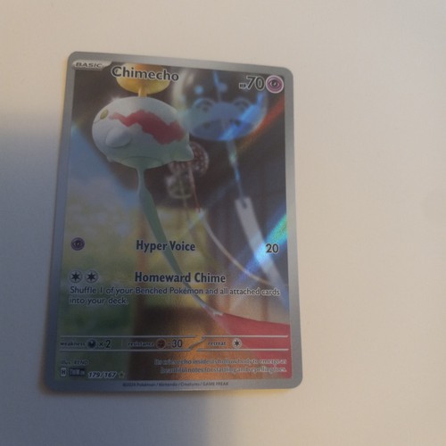 Pokemon Twilight Masquerade Chimecho Rare Full Art 179/167 | eBay