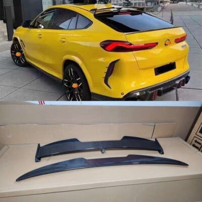 2PCS Carbon Fiber Rear Trunk Spoiler Wing Lip For BMW X6 G06 2019-2024 ...