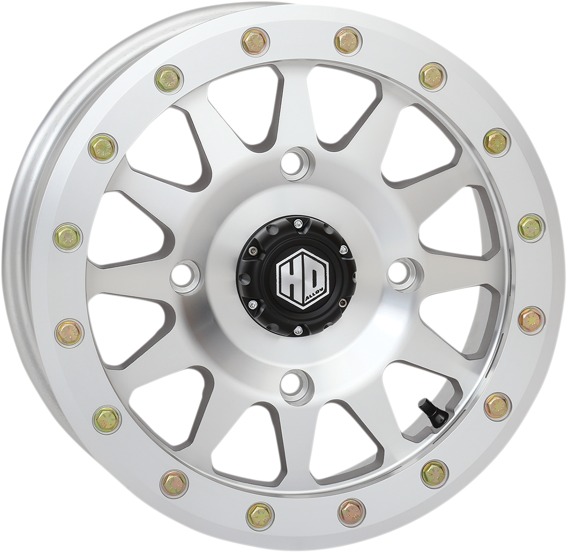 STI Wheel & Tire [14HB9R1] HD9 Beadlock Rings 14" Black Silver Polished ...