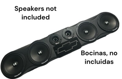 Universal Speaker Panel 4x6.5 - 2 X Tweeters Pod ( Wood And Fabric ...