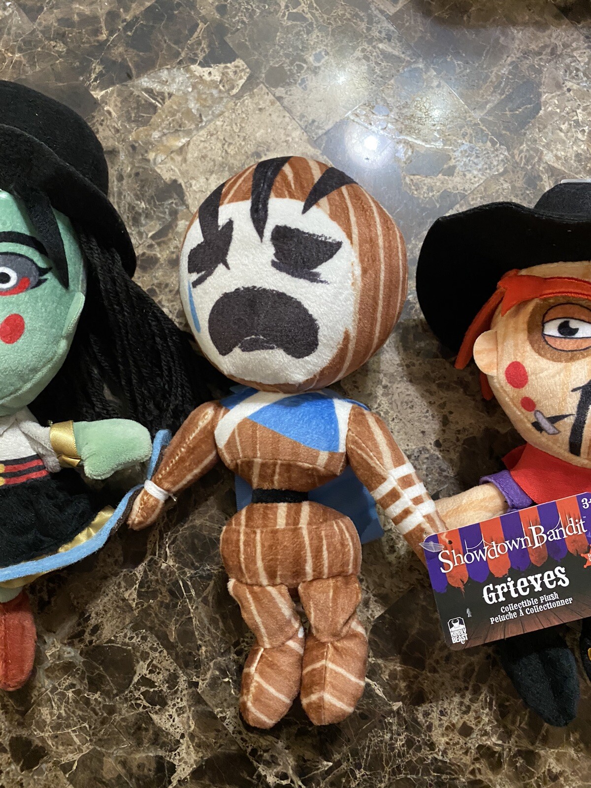 Set All 3 Showdown Bandit Plush Dolls Grieves Miss Undertaker Bandit ...
