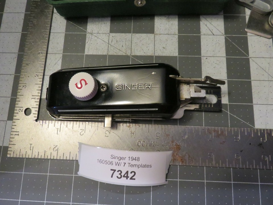 Singer Buttonholer / Monogrammer Sewing Attachment in Box Embroidery | eBay